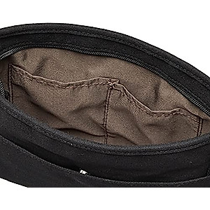 KANGOL(カンゴール) Thick Cotton Canvas 2-Way Clutch Bag, Black (Black 19-3911tcx)