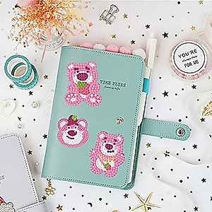 DDYUNLY 5D Diamond Painting Sticker Kits for Kids, Cartoon DIY Diamond Art Animal Sticker for Girls Boys Beginner Diamond Painting Kits, Cute Digital Diamond Paint for Children