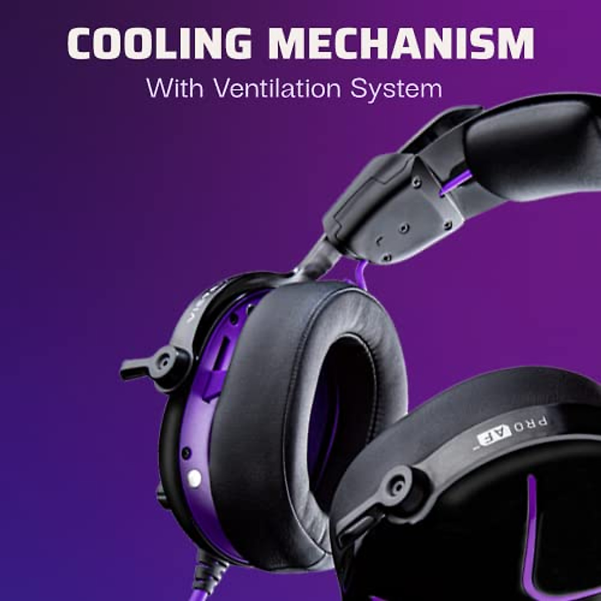 PDP Victrix Pro AF Premium Wired Esports Gaming Headset for PlayStation 5 - Removable Boom Microphone PS4/PS5/PC (Black/Purple)