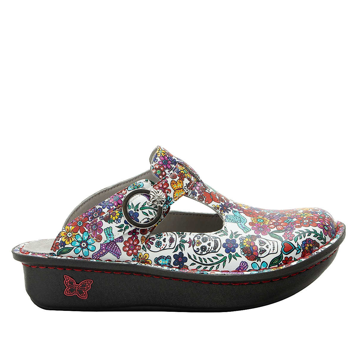 Alegria Women's Classic Ofrenda White Leather Clog 8-8.5 Medium Width US