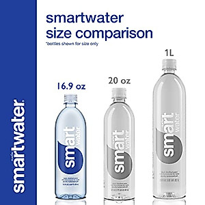 smartwater Vapor Distilled Premium Water, 16.9 Fl Oz (Pack of 6)