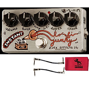 ZVEX Vexter Instant Lo-Fi Junky Chorus/Vibrato Guitar Pedal w/Patch Cables & Cloth