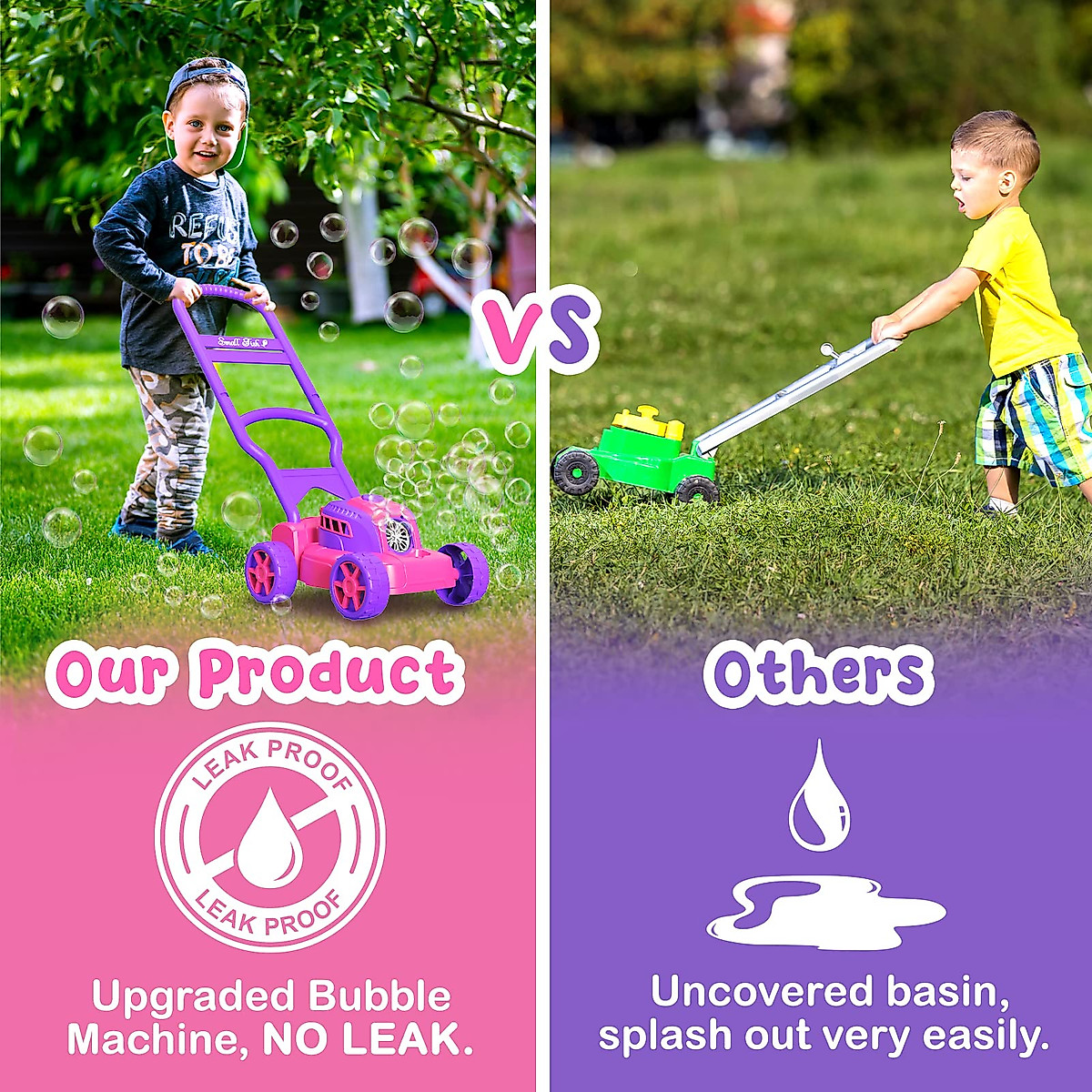 Bubble Lawn Mower for Toddlers