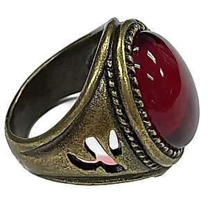 costumebase THE SHADOW RING STAINLESS STEEL Prop Replica Agent (US Sz 12)