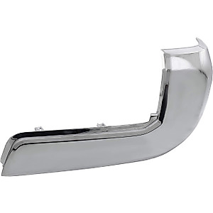 Evan Fischer Bumper End Compatible With 2016-2023 Toyota Tacoma, Chrome Plastic Rear Passenger Side TO1105131