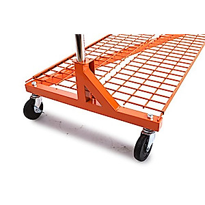 Only Garment Racks Z Rack Base Shelf - Heavy Duty Two Piece Design Folding Wire Base Shelf for Z Racks - Orange