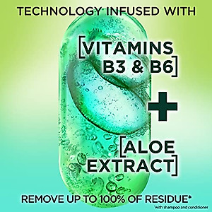 Garnier Fructis Pure Clean Shampoo, Paraben-Free Silicone-Free with Aloe Extract and Vitamin E, 12.5 Fl Oz Bottle