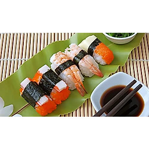 2 Pack Bamboo Sushi Rolling Mat,Sushi maker, Sushi roll maker (9.5" x 9.6") (white1)