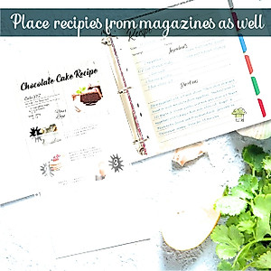 Recipe Binder Comes with Recipe Book, Recipe Book to Write in Your Own Recipes, Recipe Books, Recipe Notebook, Recipe Book Binder, Blank Cookbook, Recipe Binder Ring, Cook Books to Write in