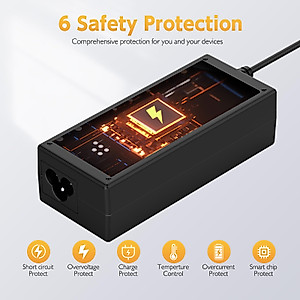 19V Power Cord for Samsung TV 32" UN32J4000, UN32J4000AF, UN32J400DAF, UN32J400DAFXZA, UN32J5205, UN32J5205AF, UN32J5205AFXZA, UN32J5003, UN32J5003AF; Model A4819-FDY, BN44-00835A Power Supply Cord