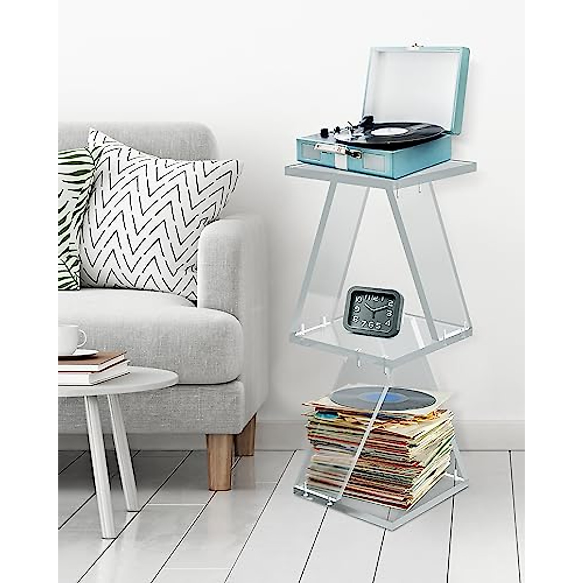 Acrylic Side Table, Acrylic Furniture, Acrylic Coffee Tables for Living Room, Acrylic End Table, Arteriors, Ghost Table, Arylic Desk, Clear Furniture, Wavy Side Table, Acrylic Bed Table