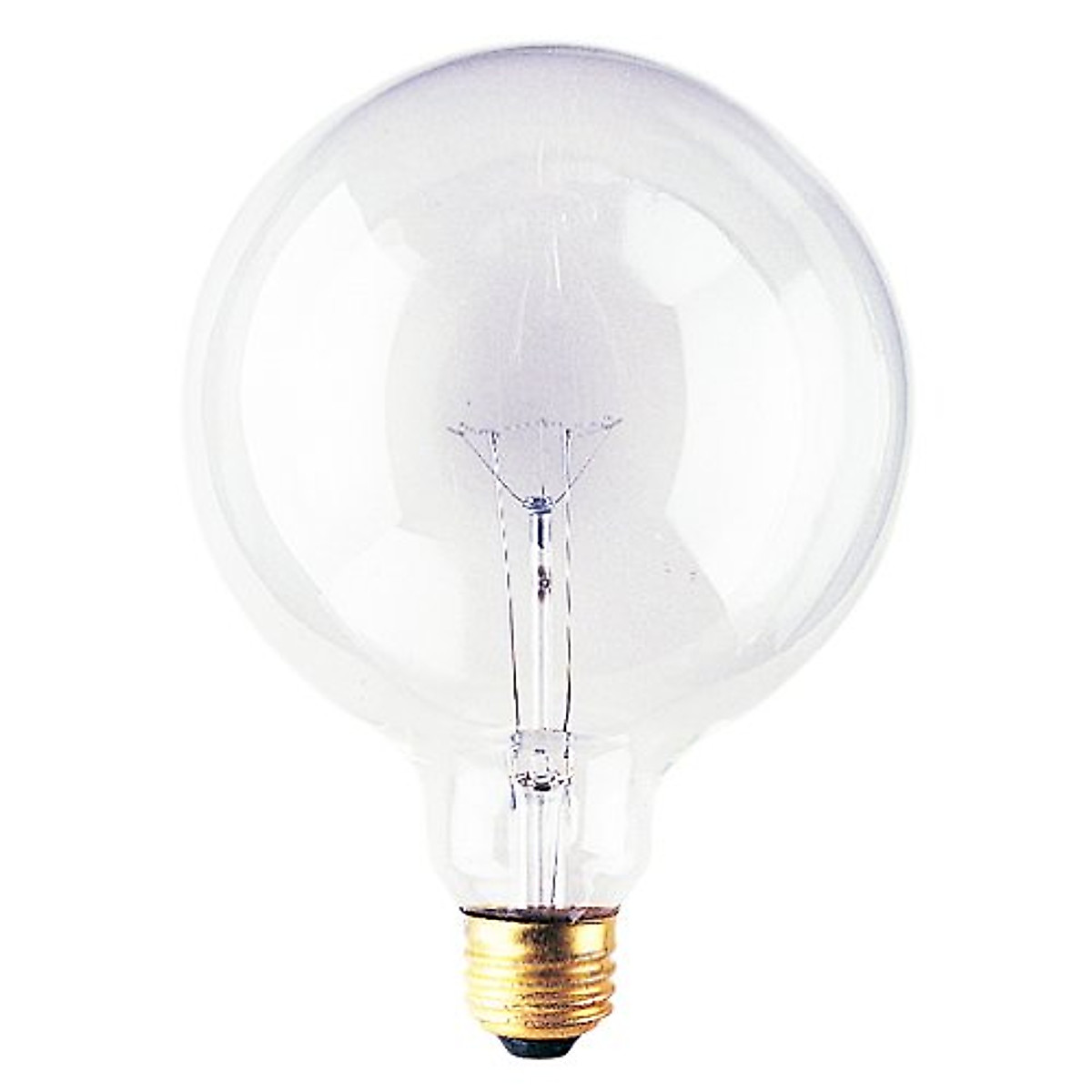 Bulbrite 60G40CL 60-Watt Incandescent G40 Globe, Medium Base, Clear [6 Pack]