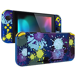 eXtremeRate Splattering Paint Replacement Full Set Shell for Nintendo Switch & Switch Pro Controller