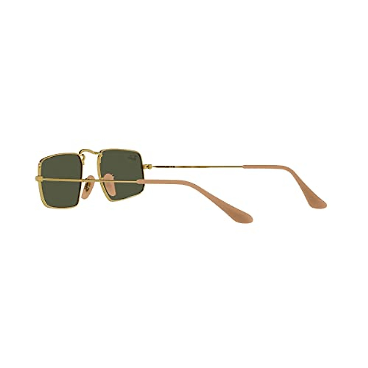 Ray-Ban RB3957 Julie Rectangular Sunglasses, Legend Gold/Green, 49 mm