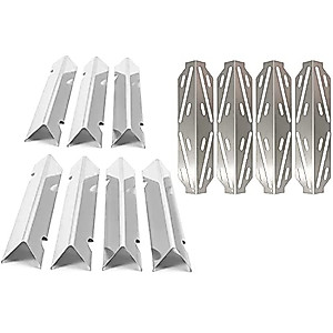 Cmanzhi S6F030 (7-Pack) S6F041 (4-Pack) 16Ga Stainless Steel Replacement Parts for Weber Genesis II E/ES-410, Genesis II E-410, Genesis II S-410, Genesis II LX E-440