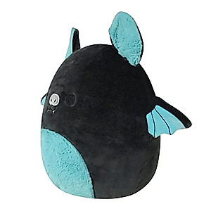 Squishmallows 12-Inch Aldous Teal and Black Fruit Bat - Medium-Sized Ultrasoft Official Kelly Toy Plush