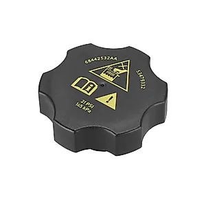 X AUTOHAUX Radiator Coolant Reservoir Recovery Cap for Chrysler for Jeep for Dodge for Ram 2013-2021 Replaces 68442532AA