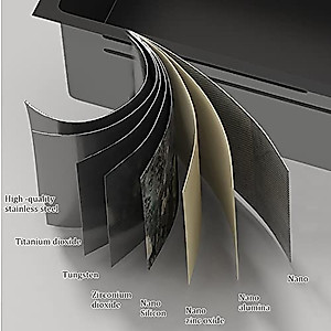 Free Standing Stainless-Steel Sink Single Bowl,Commercial Restaurant Nano Raindance Waterfall Kitchen Sinks w/Faucet&Drainboard,Prep Utility Laundry Washing Hand Basin w/Storage Shelves Indoor Outdoor