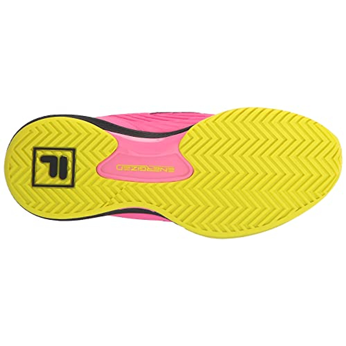 FILA Women's SPEEDSERVE Energized Sneaker, Knockout Pink/Safety Yellow/Black, 9