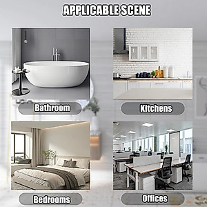 RLOZUI 8 inch Bathroom Exhaust Fan, 25W 90 CFM Bathroom Ventilation Fan Shower Ceiling Ventilation White Square Extractor Fan For Bathroom Kitchen Restroom Home Office