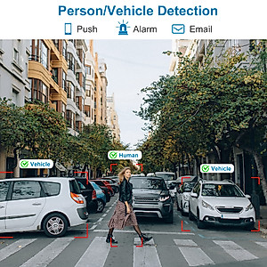 Anpviz 6MP POE Camera, UltraHD IP Camera with Mic& Speaker, Smart Color Night Vision Security Turret Camera for Day& Night, AI Human& Vehicle Detection Dome Camera with 2.8mm Lens, MicroSD(U Series)