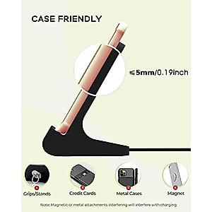 Wireless Charger YW YUWISS Wireless Phone Charger Stand 10W Max Compatible with Apple iPhone 14 13 12/12 Pro Max/ 11Pro/11Pro Max/XR/XS Max/XS/X/8/8Plus, Samsung Galaxy (Dark)