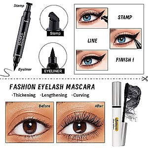 YBUETE All in One Makeup Set Kit for Women Full Kit, Makeup Gift for Women Teen Girl, Naked Eyeshadow Foundation Face Primer Brush 3 in 1 Palette Lip Gloss, Eyebrow Soap Mascara Eyeliner cosmetic bag