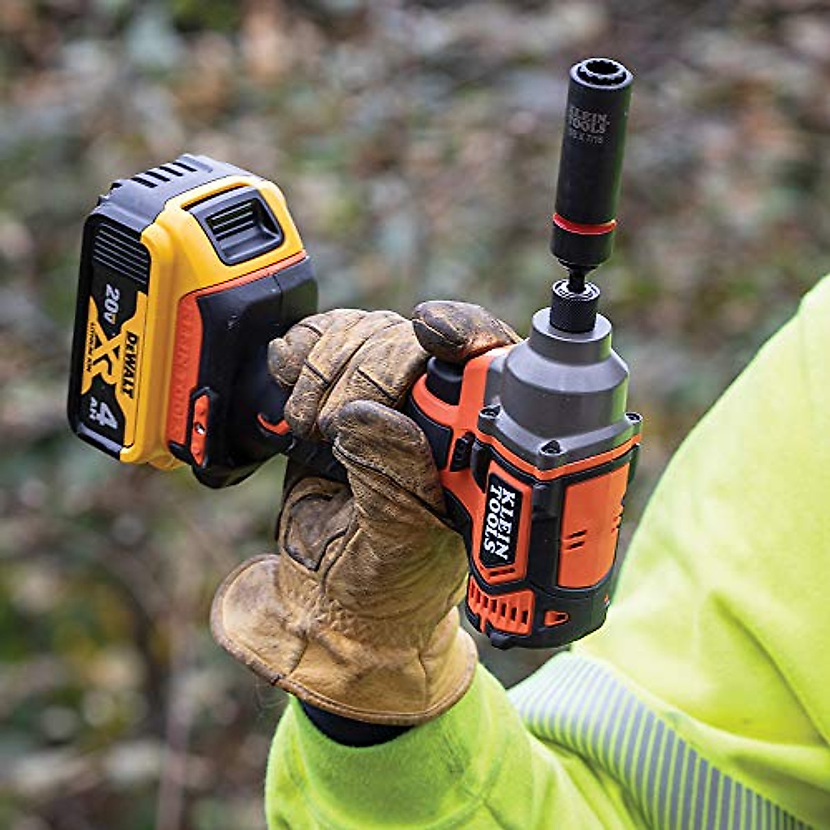 Klein Tools BAT20CD 20V Battery-Operated 1/4-Inch Impact Driver, Compact Design for Excellent Control in Tight Spaces (Tool Only)