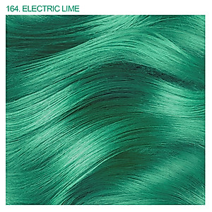 Adore Semi Permanent Hair Color - Vegan and Cruelty-Free Green Hair Dye - 4 Fl Oz - 164 Electric Lime (Pack of 1)