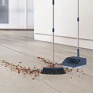 Brooms and Dustpan Set, Cleaning with Dustpan Teeth, Stand Up Brooms and Dustpan, Brooms and Dustpan Set for Home, Office, Indoor and Outdoor Sweeping Prime of Day Deals Today 2024