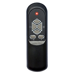 Lifesmart Infrared Quartz Space Heater, 1500W Portable 3 Element Heater with Remote, Black