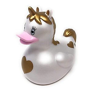 Yarto Famous & Historical Rubber Duck Bath Toys | Educational | Child Safe | Tested for Ages 0+ | Collectable | Party Favors | Cake Toppers (Unicorn)