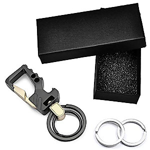 Lancher Key chain bottle opener with (2 Extra key rings and Gift Box) Heavy Duty Car Keychain for Men and Women