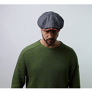 Alfonso D'Este Leonardo Newsboy Cap Size 59 Cm Bleu