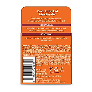 Cantu Extra Hold Edge Stay Gel, 2.25 Oz
