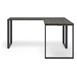 HON Basyx L-Shape Corner Computer Desk, Gray