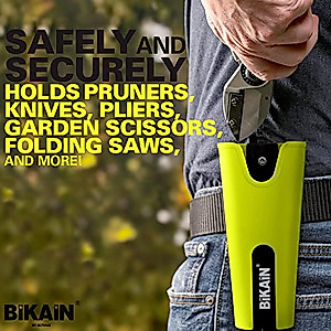 Bikain Bypass Pruning Shears with Silicon Sheath - Multi-Purpose Gardening Scissors Ideal for Floral Shears, Plant Trimming, and General Maintenance