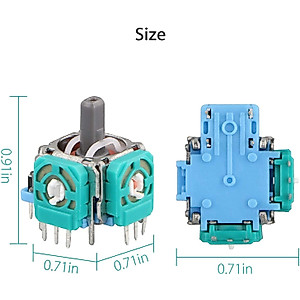 EEEKit 3D 6-Pack Replacement Joystick for PS4 Dualshock 4 Xbox One Controller Xbox Elite Controller