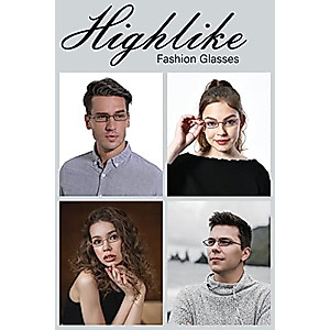 HIGHLIKE 2-Pack Slim Pocket Reading Glasses Men Women, Compact Readers Super Clear Lens, Spring Hinge Metal Frame Eyeglasses, Red Red 2.0 x