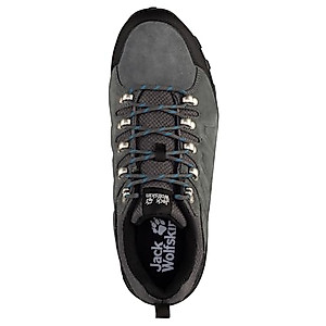 Jack Wolfskin Men's Refugio Texapore Low M Hiking Shoe, Grey/Black, 9.5