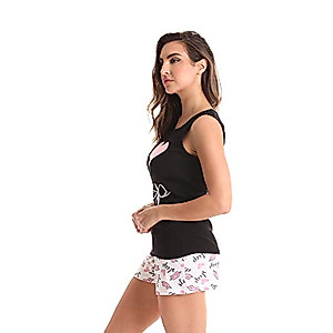 Just Love Women Sleepwear Short Sets Woman Pajamas 6322-10381-BLK-1X