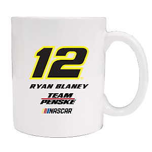 R and R Imports, Inc Ryan Blaney #12 Ceramic White Mug New for 2020 (White).