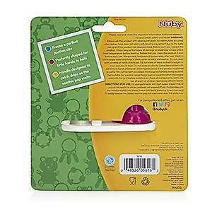 Nuby Garden Fresh Fruitsicle Frozen Pop Tray, Blue/Green, 2 Piece