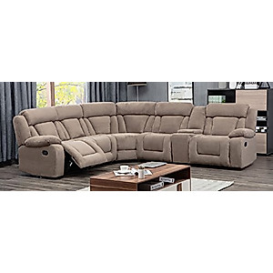 Milton Greens Stars Emerald Sectional Sofa, Taupe