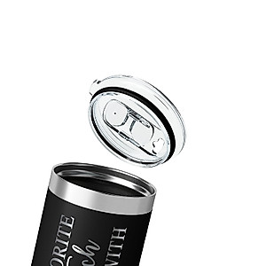 Cuptify You're my Favorite Bitch to Bitch About Skinny Tumbler with Lid Laser Engraved on Black 22 oz Vacuum Insulated Birthday Gift for Women, Best Friend, Sister