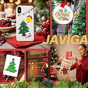 JAVIGA Black Permanent Vinyl for Cricut, Silhouette Cameo, 12" x 40 FT Black Vinyl Roll for DIY Christmas Decorations, Glossy Black Adhesive Vinyl for Wall Stickers, Balloon, Mug, Scrapbooking Decal