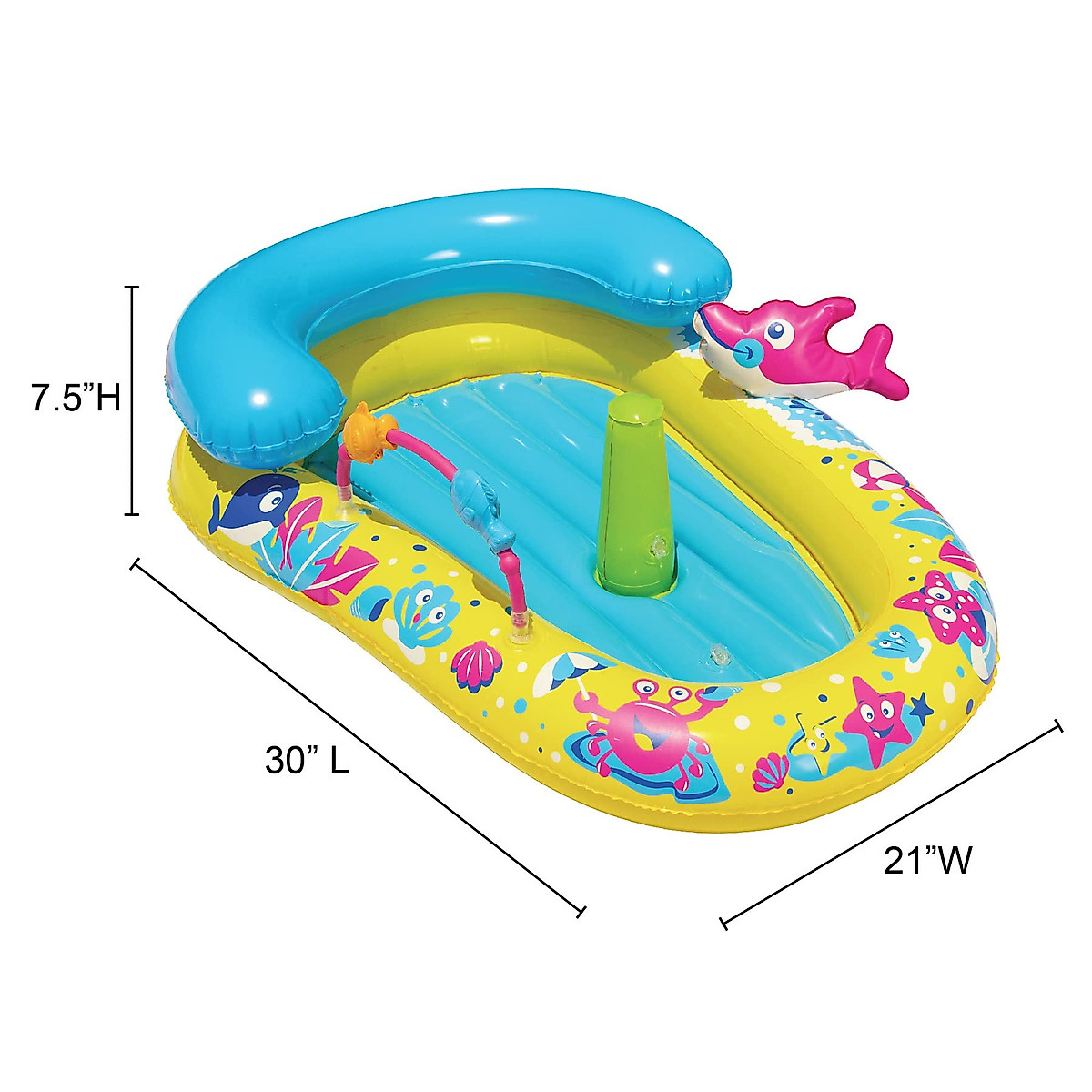 BANZAI Jr. Splash Discovery Activity Center Water Play Set - 9-24 Months