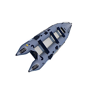 BRIS 14.1ft Inflatable Boat Inflatable Kayak 3 person Kayak Canoe Fishing Inflatable poonton Boat