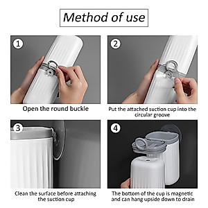 Travel Toothbrush Case, Multifuction Wall Mounted Toothbrush cup,Portable Toothbrush Holder for Travel,Camping,School,Home(Yellow)