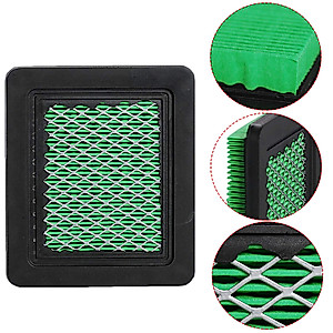 HIFROM 2set Air Filter Element Cleaner with Spark Plug Compatible with Honda EB2500C EU3000 EB3000 EB3000CK1 EM2500C EU3000iS EU3000iS1 Engine Lawn Mower 17211-ZS9-A02